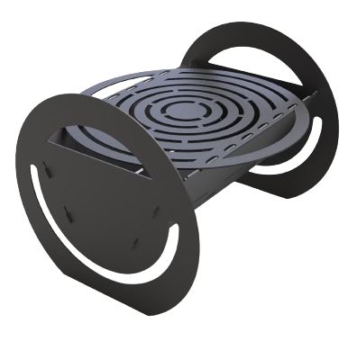 Disc BBQ & Firepit – Portable Collapsible Fire Pit & BBQ Grill - Right ...
