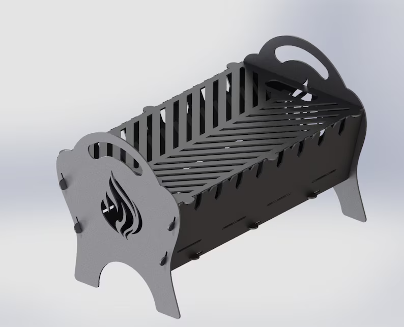 Fire Cradle BBQ & Firepit – Portable Collapsible Fire Pit & Grill ...