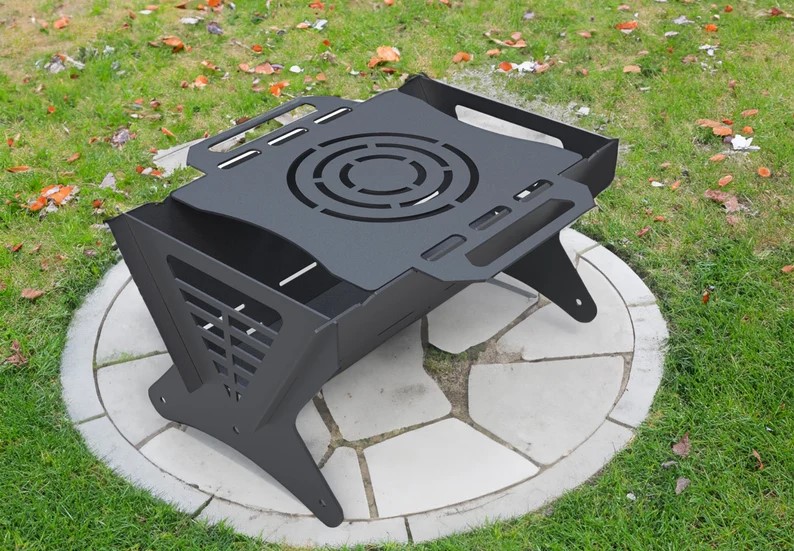 Inferno Valley BBQ & Firepit – Portable Collapsible Fire Pit & Grill ...