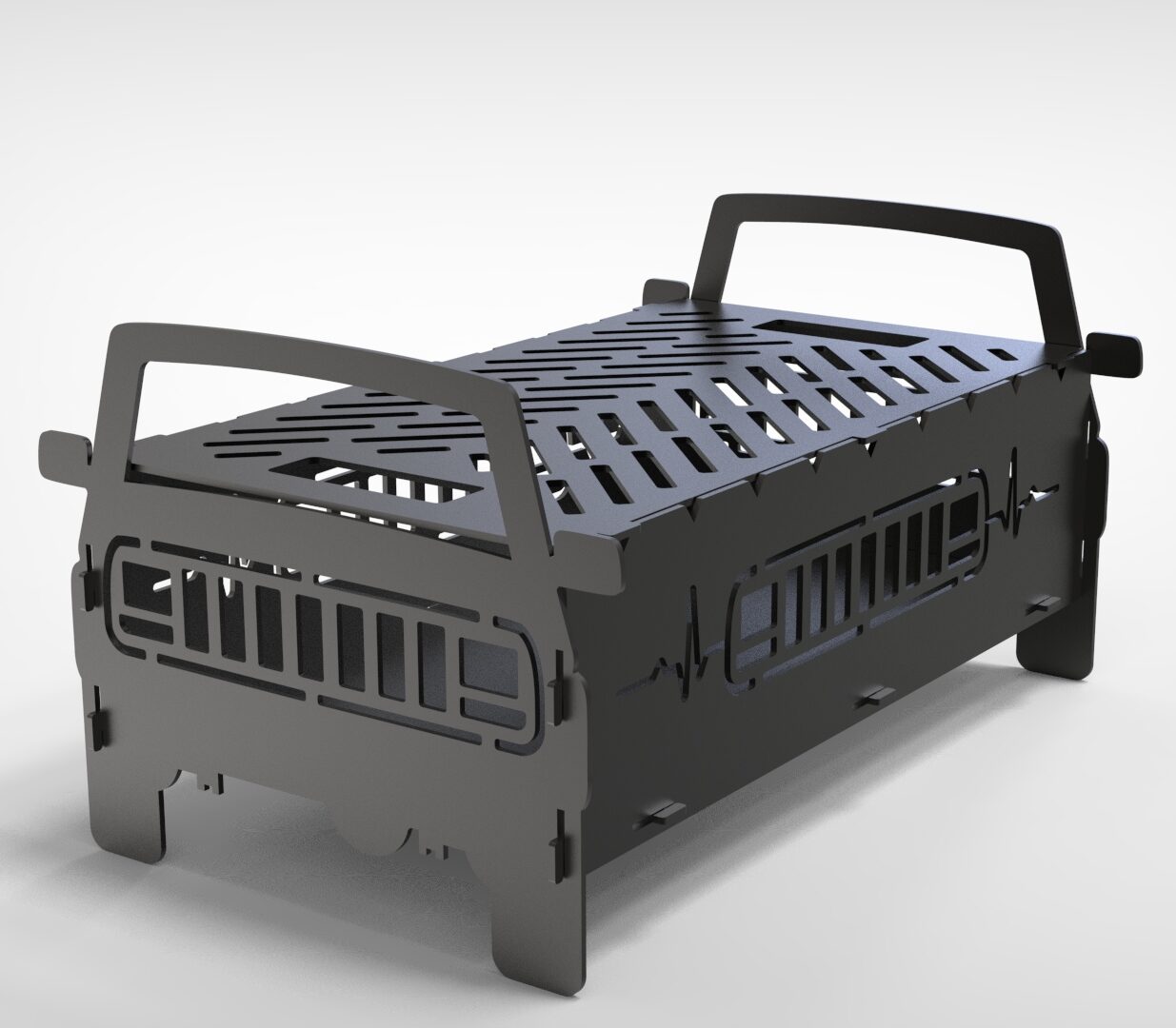 Jeep Cherokee (XJ) BBQ & Firepit – Collapsible Outdoor Grill & Firepit ...