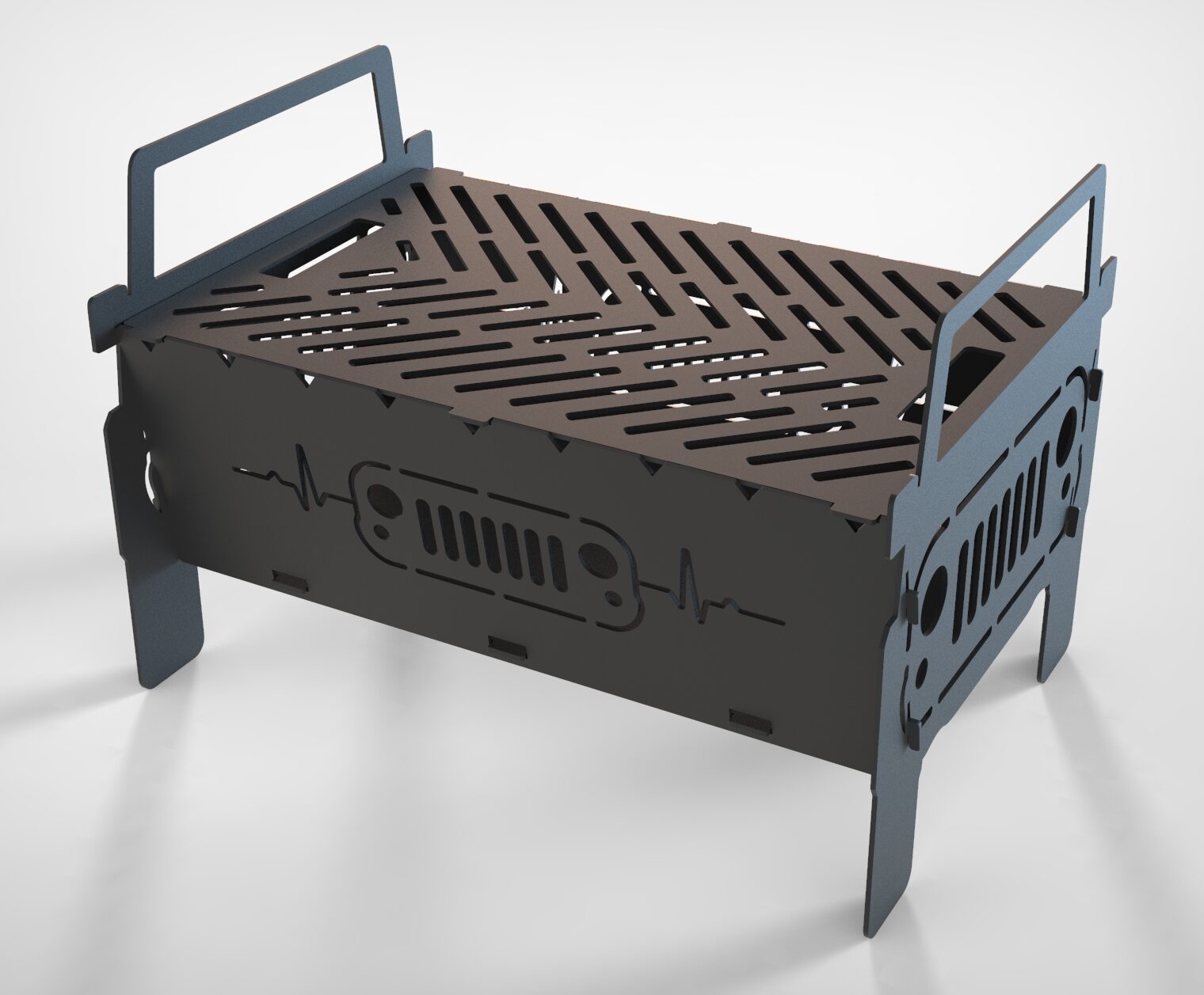 Jeep Wrangler (JK) BBQ & Firepit – Portable Outdoor Grill & Firepit ...