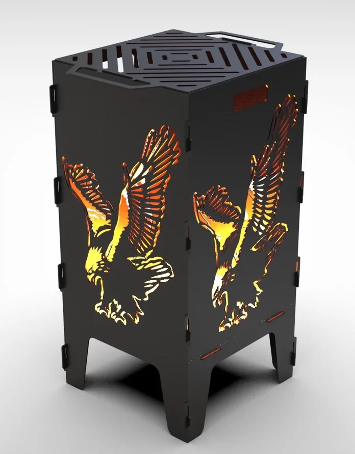 Eagle Firebox & BBQ – Majestic Outdoor Grill & Firepit - Right Laser Cut