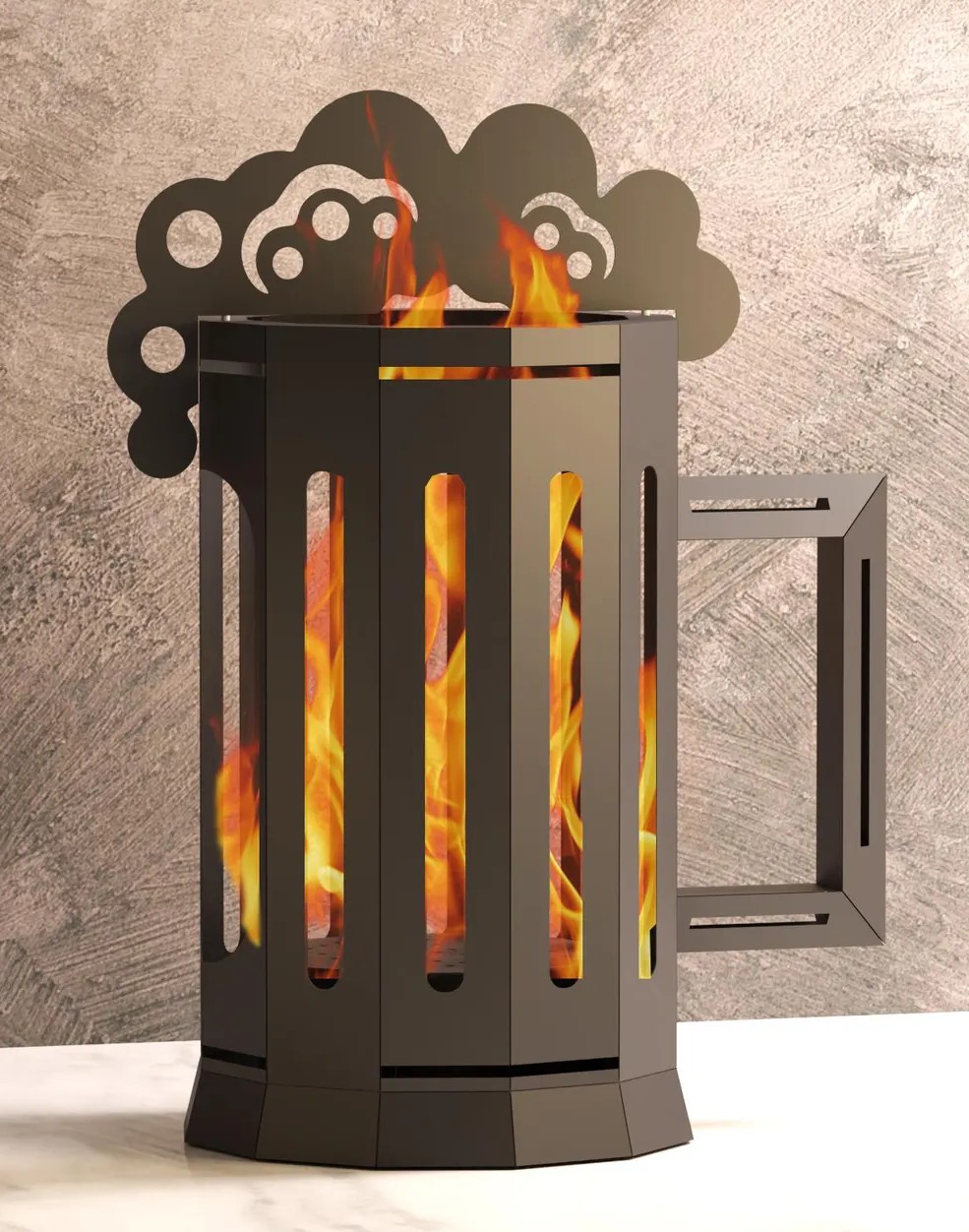 Beer Mug Firepit | Unique Outdoor Fire Pit & BBQ Grill - Right Laser Cut